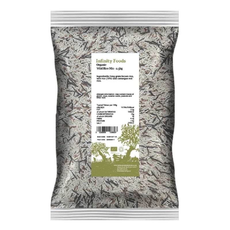 Organic Wild Rice Mix - 2.5kg : Infinity Foods Wholesale - Organic ...